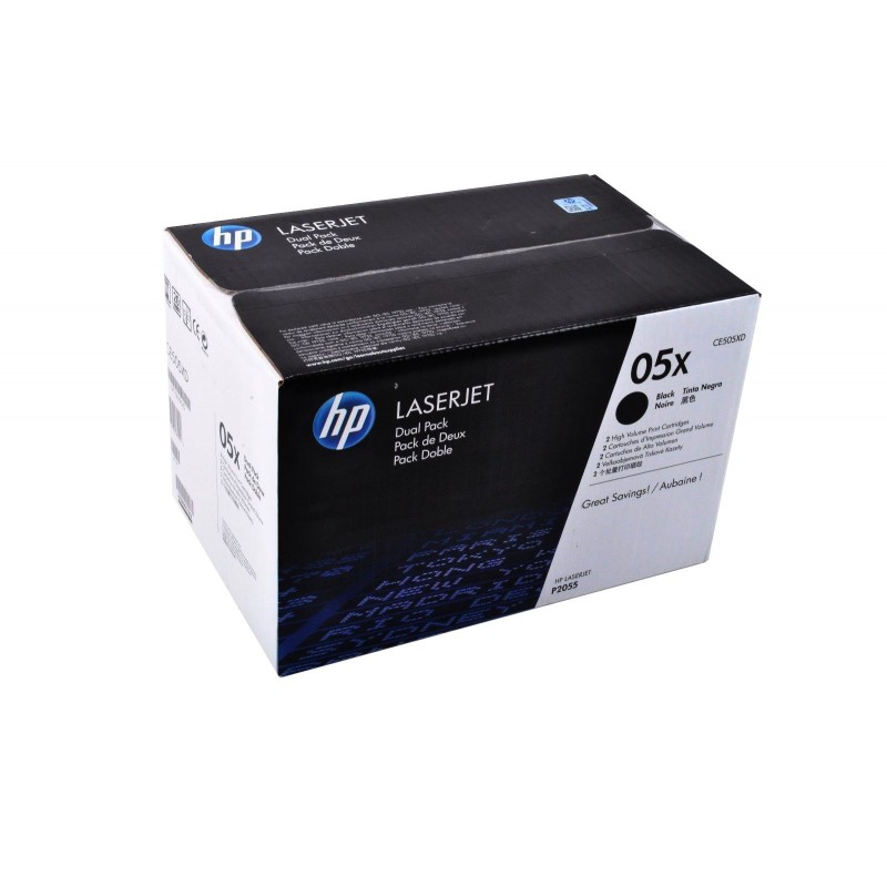 CE505XD (05X) 2-Pack Black High-Yield Toner Cartridge | TonersUSA